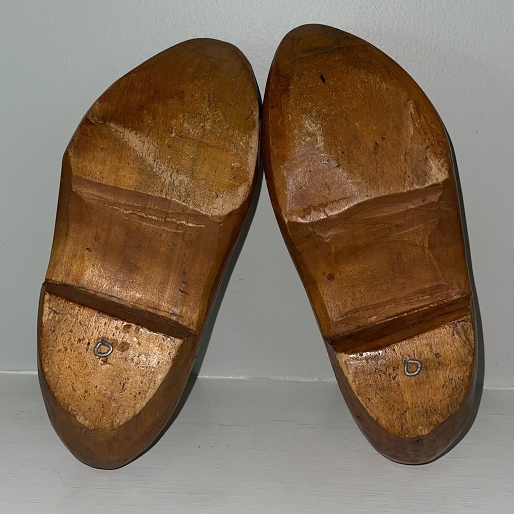 Antique Wooden Clogs/Klompen Shoes From The Netherlan… - Gem